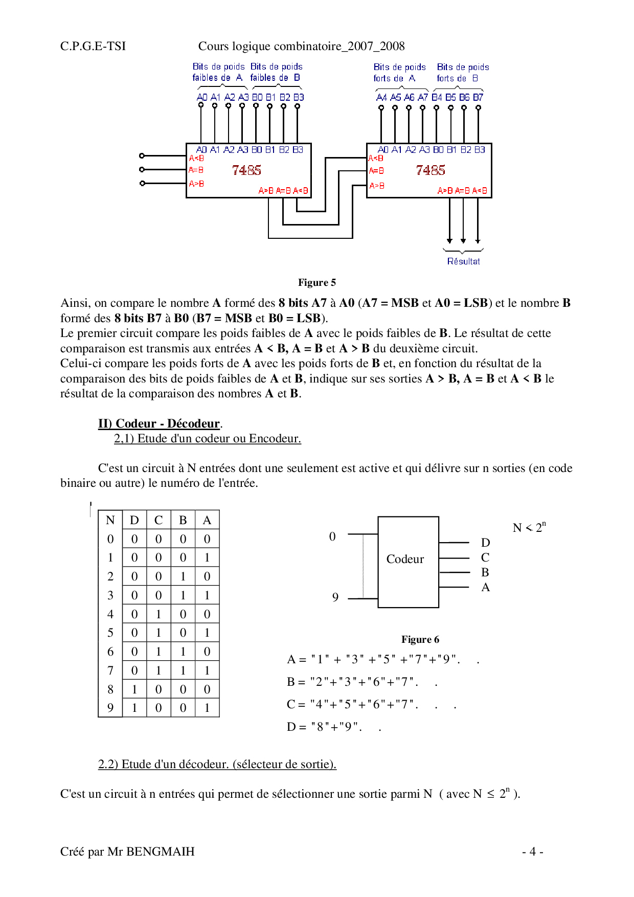 7-2) Etude des circuits logiques combinatoires - AlloSchool