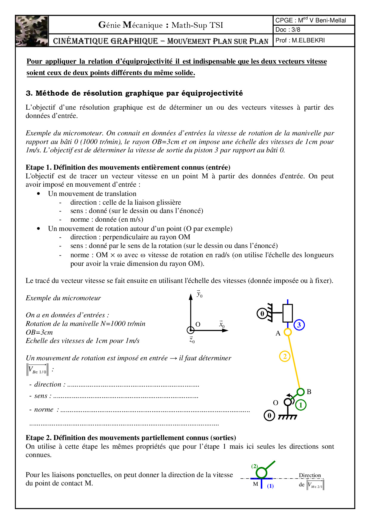 Cours 084 - Cinématique graphique - Mouvement Plan sur Plan - AlloSchool
