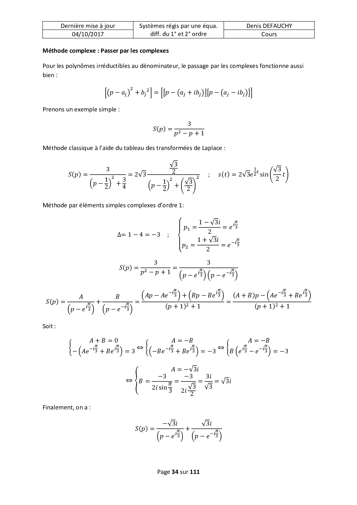 Cours complet : SLCI - Généralités - AlloSchool