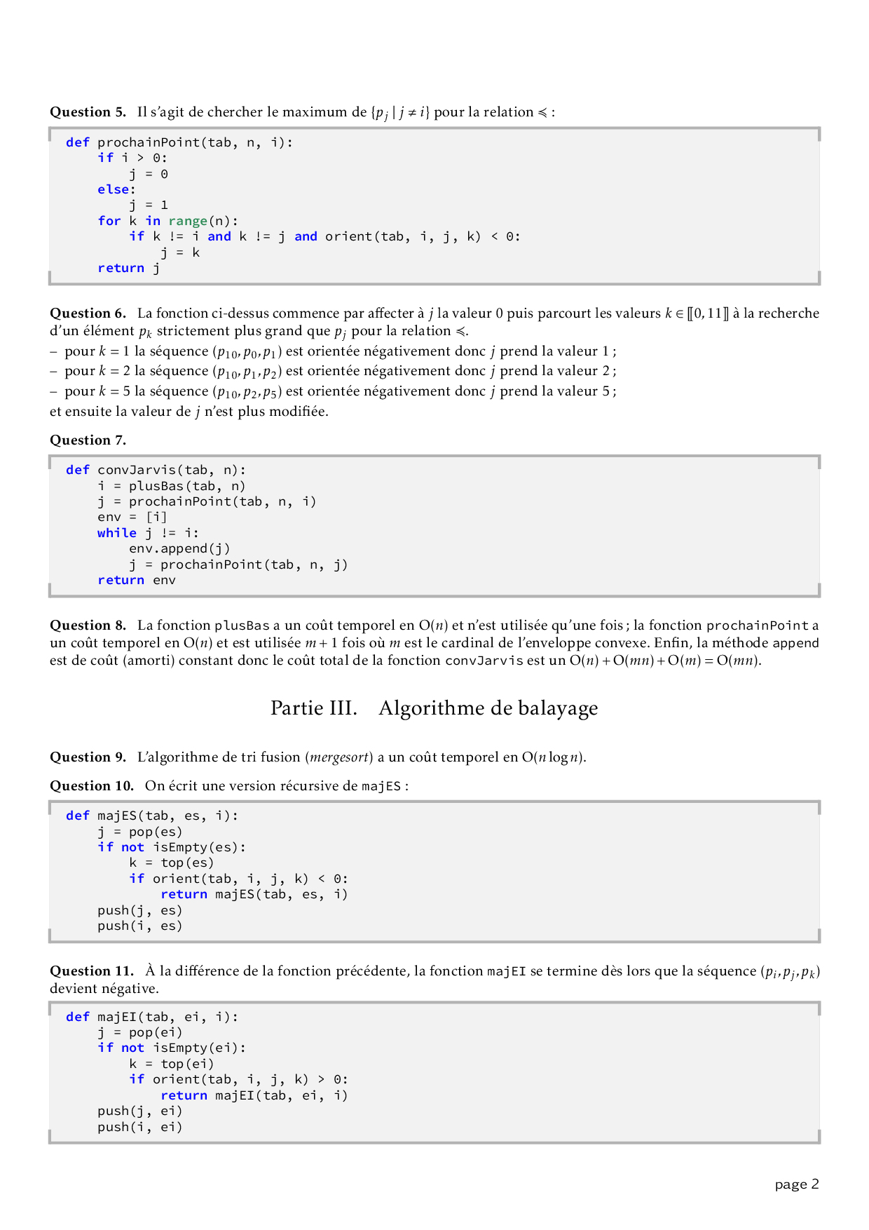X-ENS informatique 2015 MP-PC Corrigé - AlloSchool