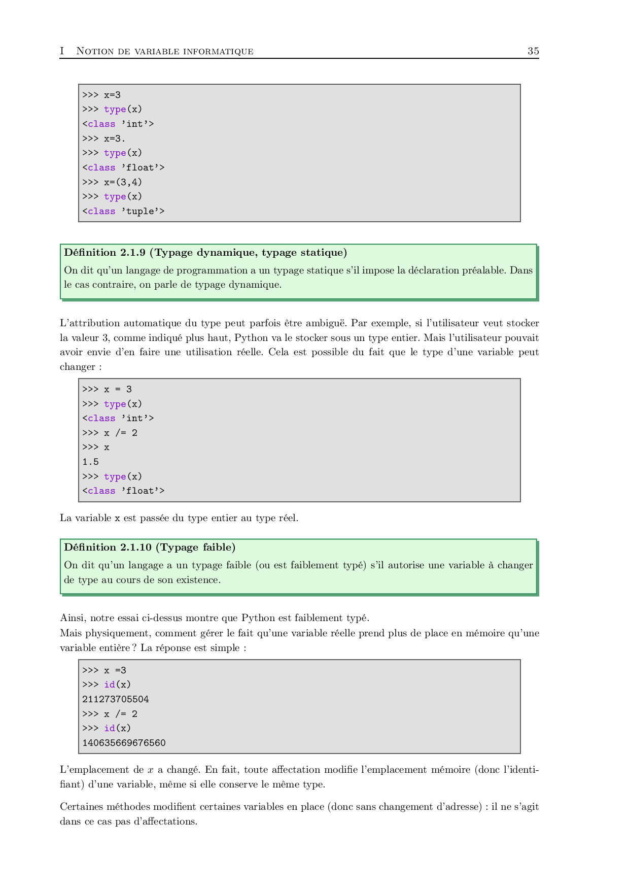 Variables informatiques - AlloSchool