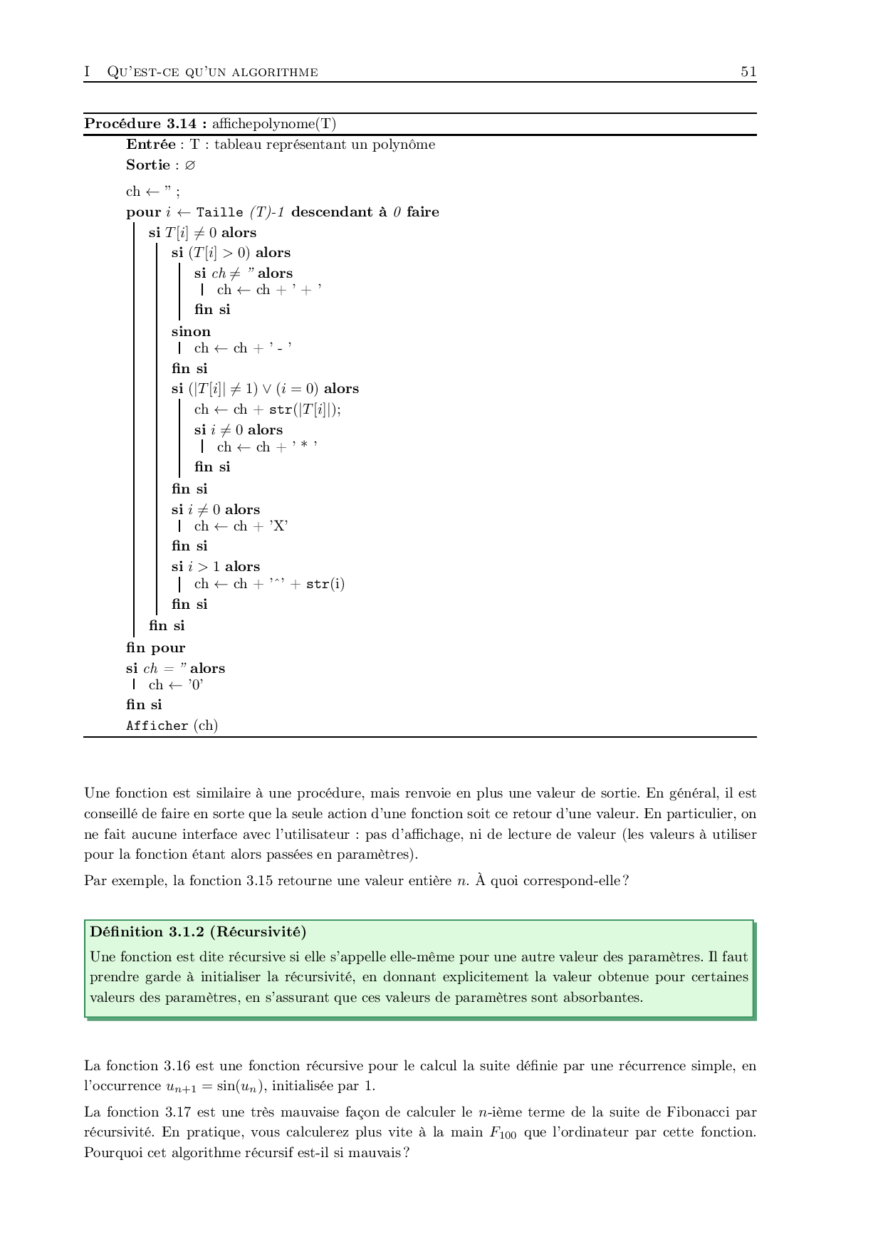 Algorithmique élémentaire - AlloSchool