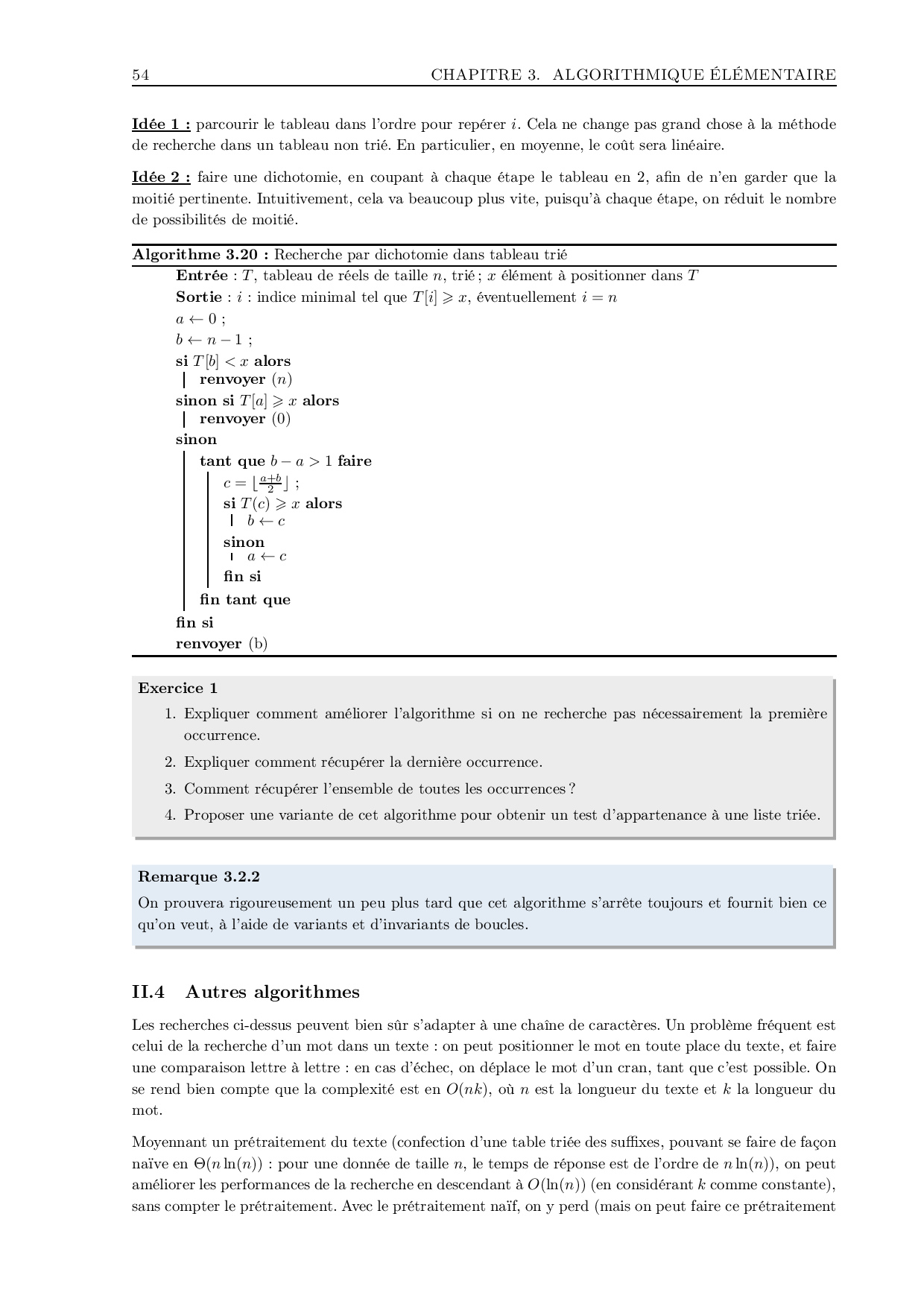 Algorithmique élémentaire - AlloSchool
