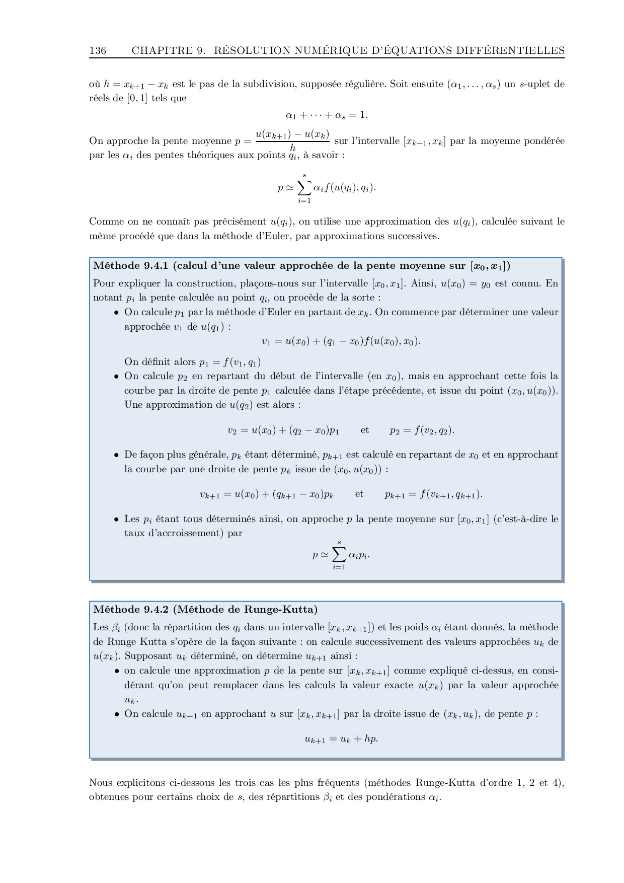 Résolution numérique d’équations différentielles - AlloSchool