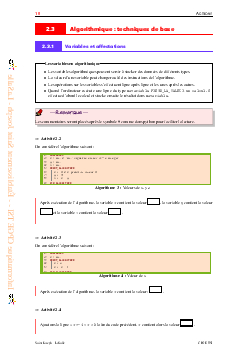 Algorithmique (Introduction) - AlloSchool