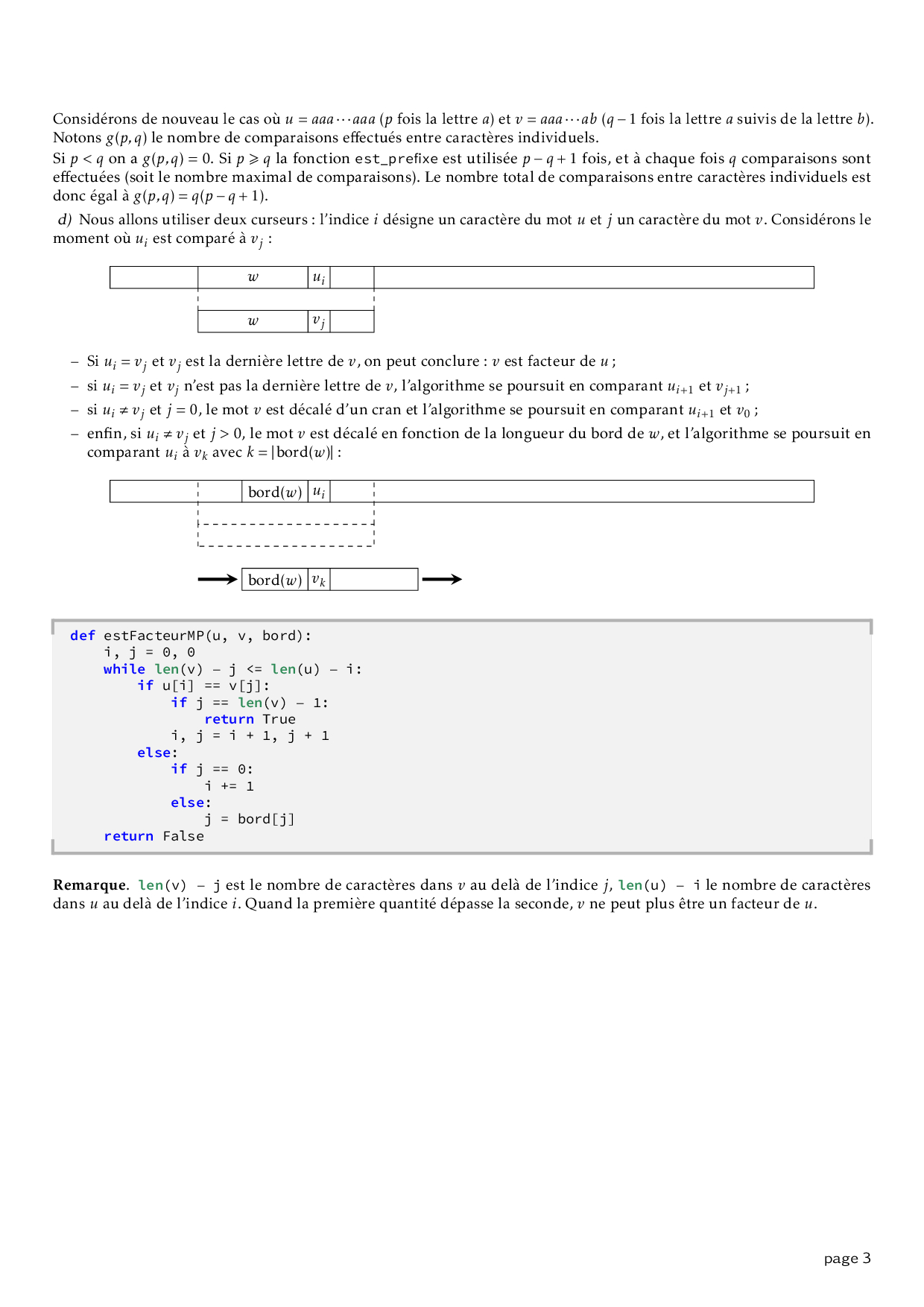 Devoir 1 : Algorithmique : Corrigé - AlloSchool