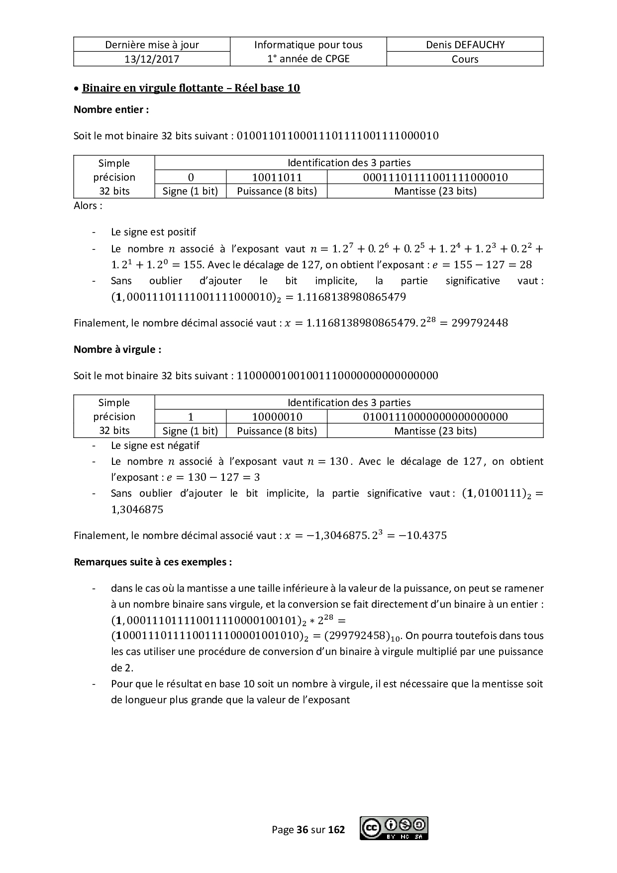 3 - Représentation des nombres en informatique - AlloSchool