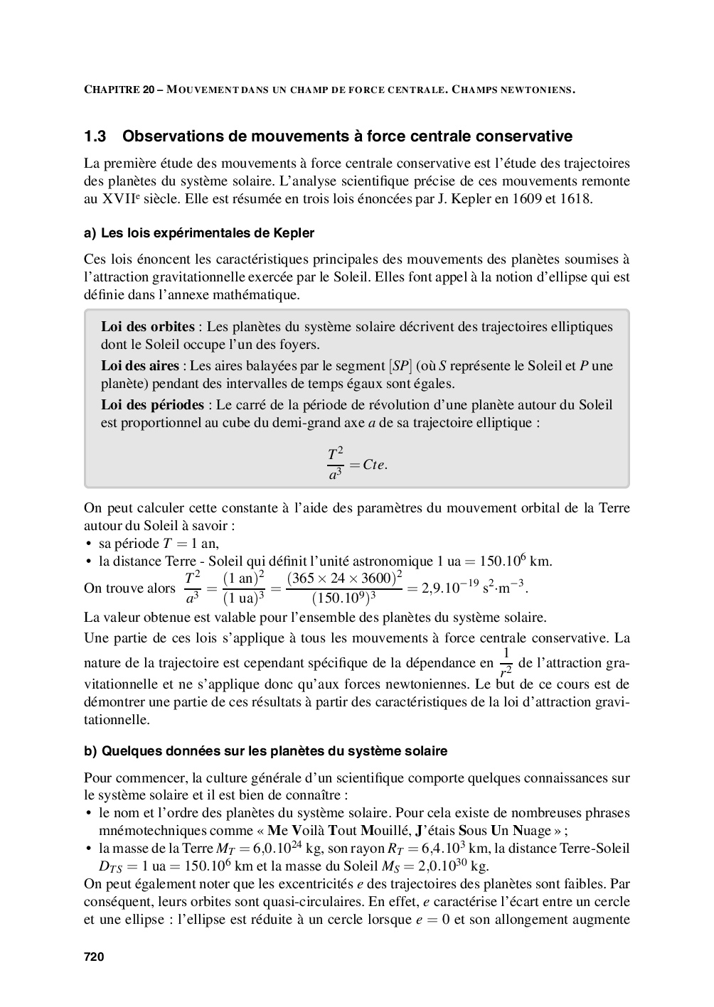 Mouvement dans un champ de force centrale - Champs newtoniens - AlloSchool