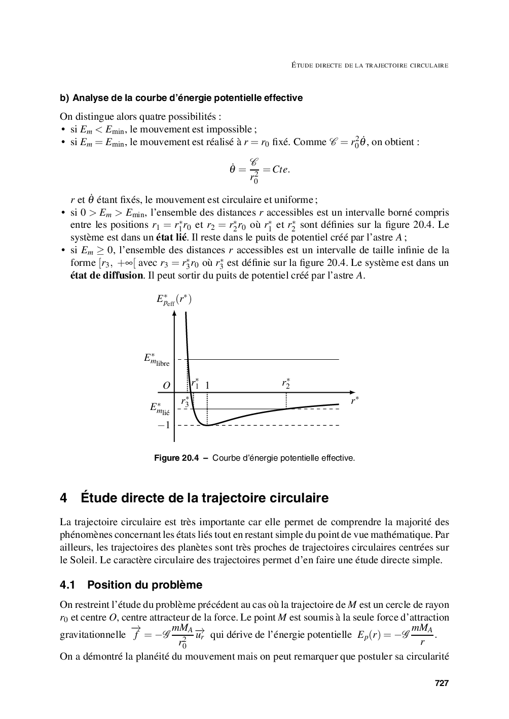 Mouvement dans un champ de force centrale - Champs newtoniens - AlloSchool