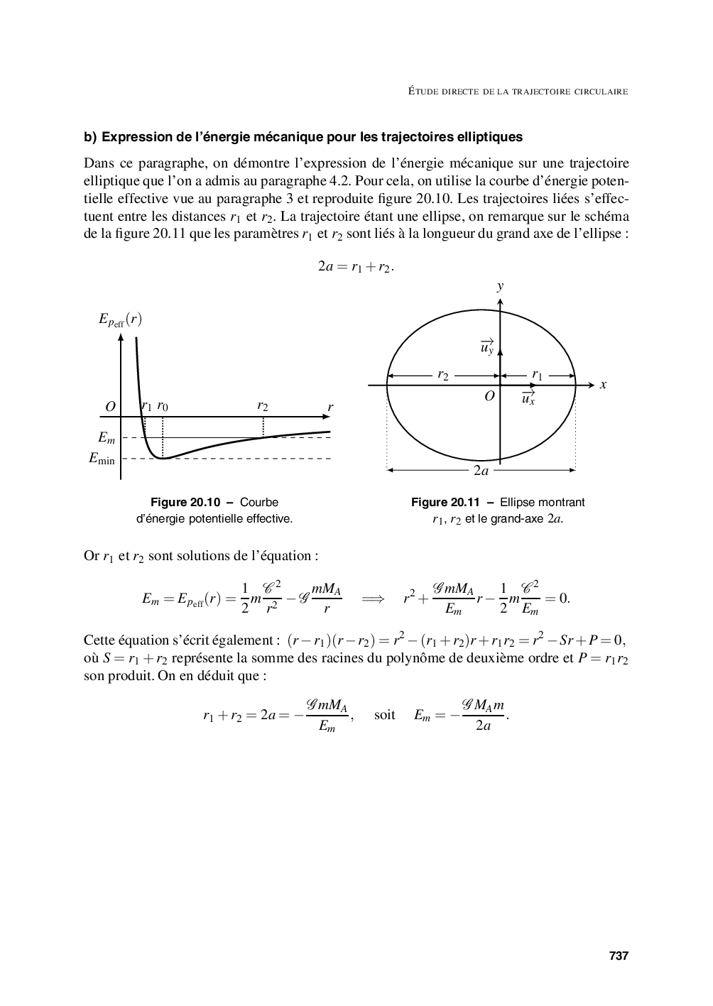 Mouvement dans un champ de force centrale - Champs newtoniens - AlloSchool
