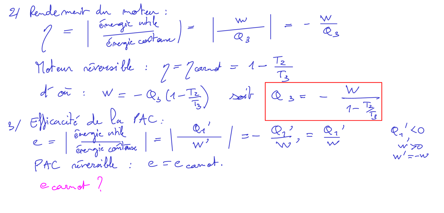 Machines thermiques : Corrigés - AlloSchool