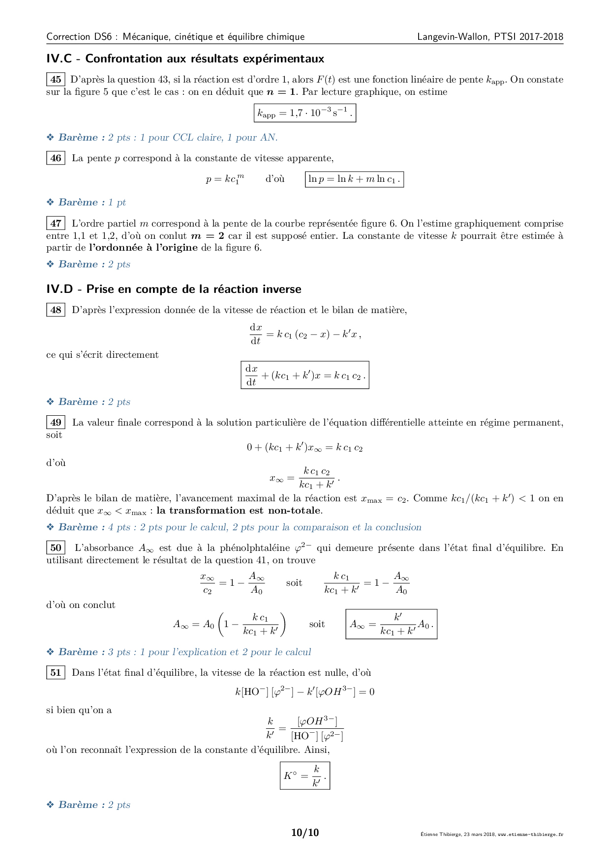 Corrigé DS6 - AlloSchool