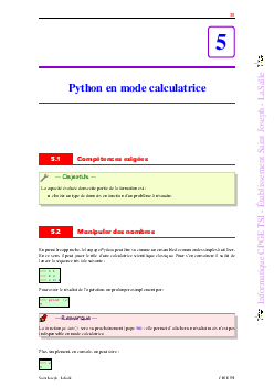 Python en mode calculatrice - AlloSchool