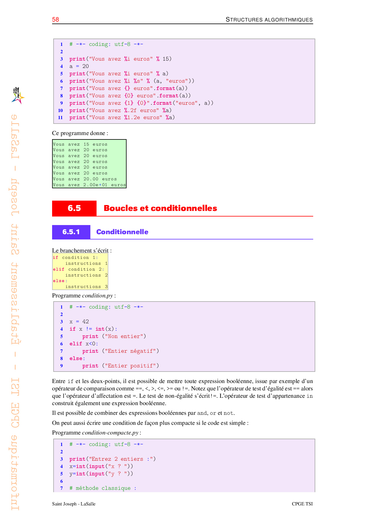 Structures algorithmique - AlloSchool