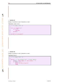 Structures algorithmique - AlloSchool