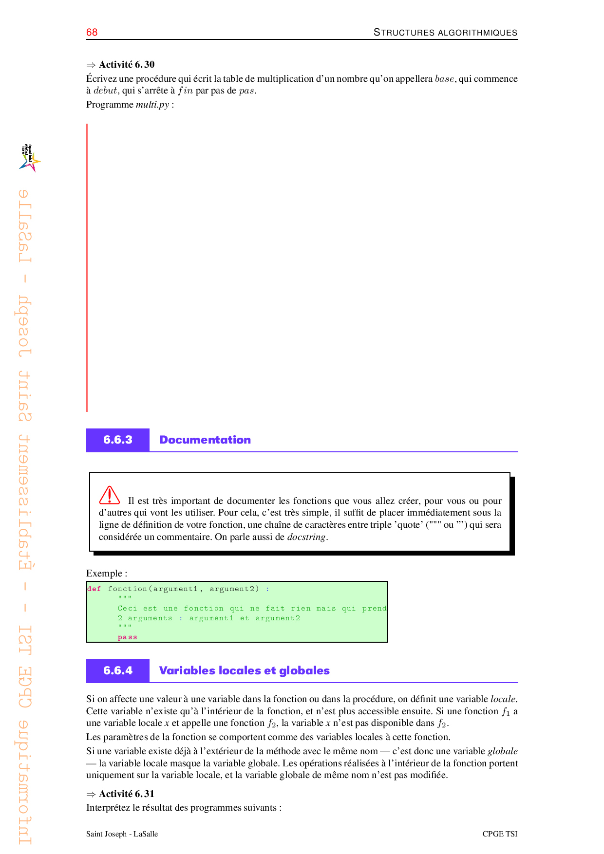 Structures algorithmique - AlloSchool