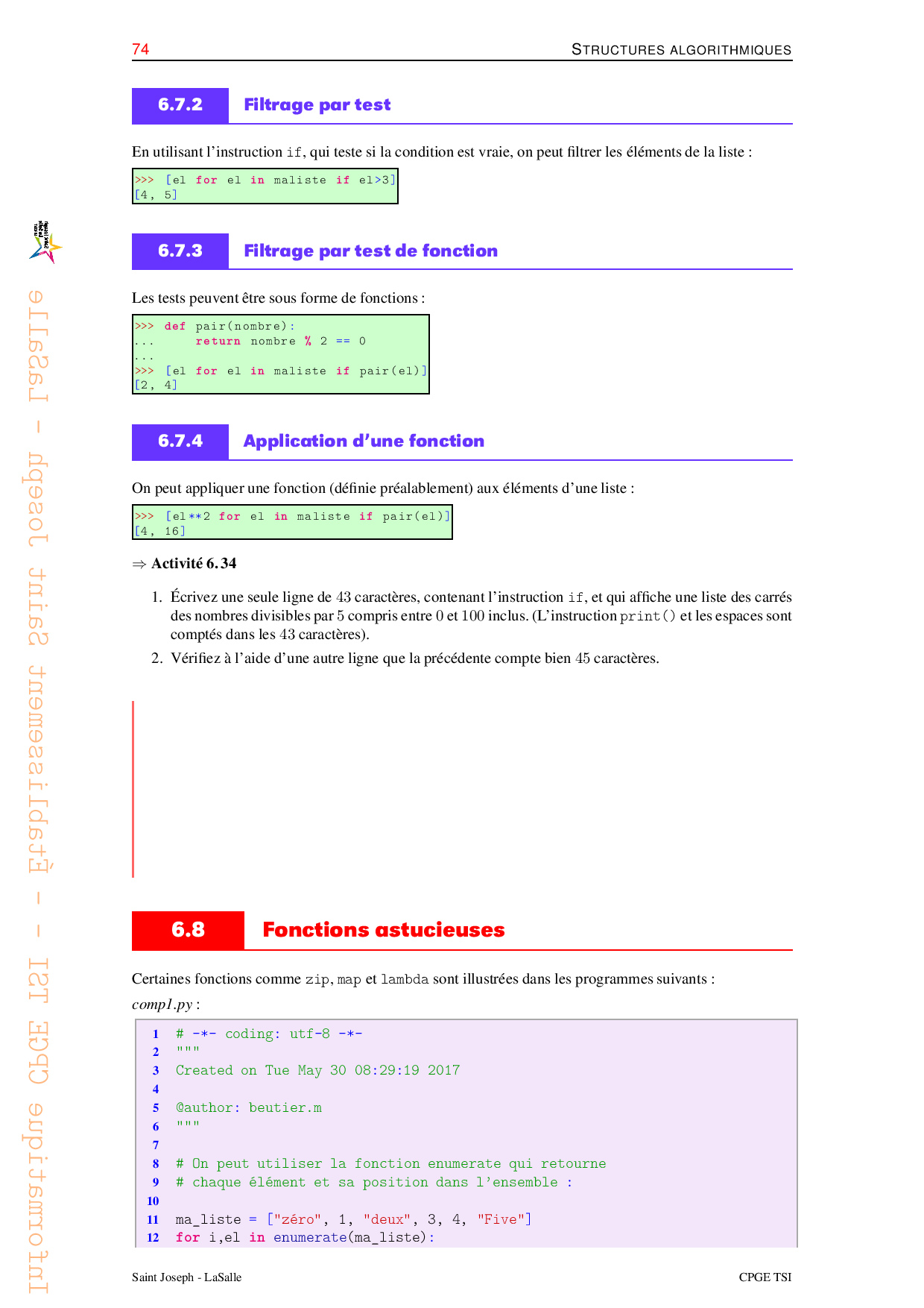 Structures algorithmique - AlloSchool
