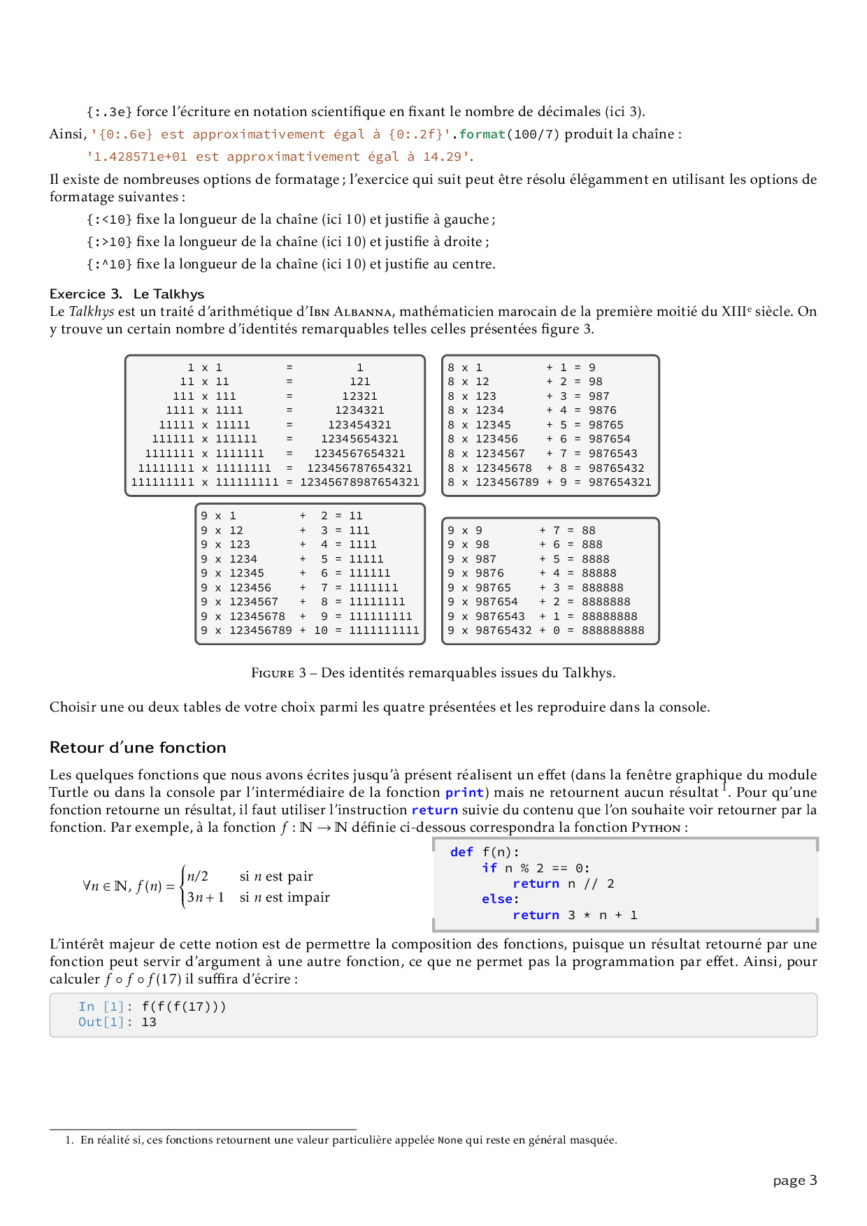 Série 2 - Instructions itératives (Enumérations et boucles ...
