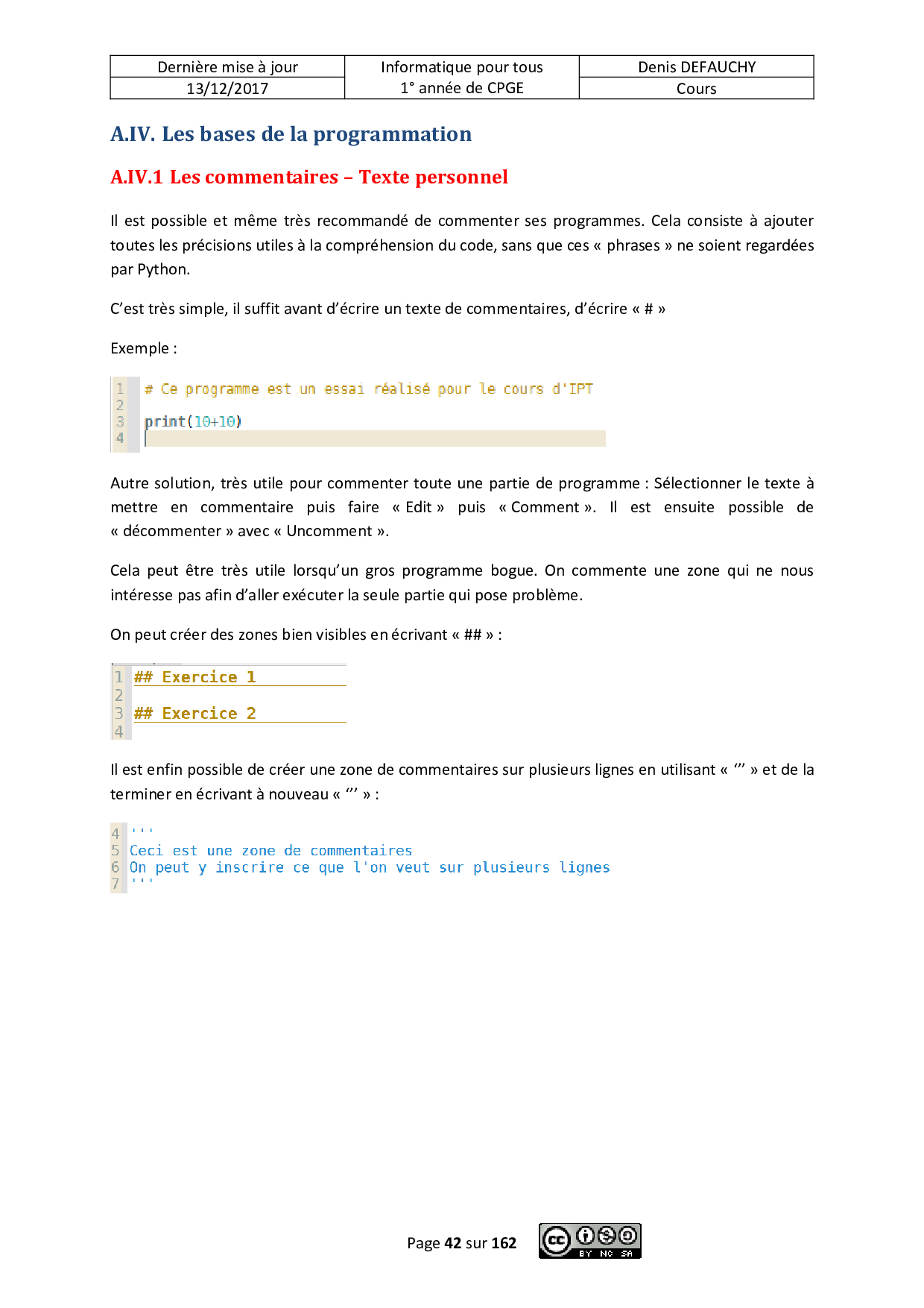 4 - Les bases de la programmation - AlloSchool