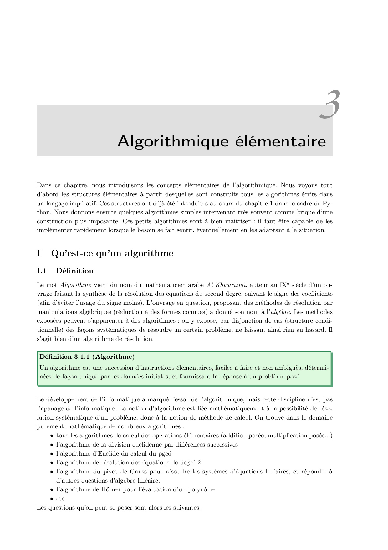Algorithmique élémentaire - AlloSchool