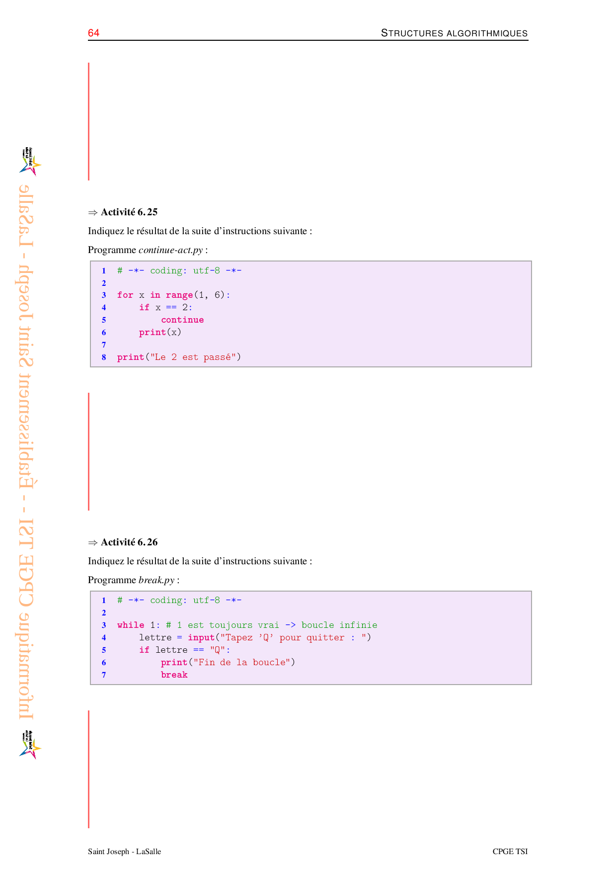 Structures algorithmique - AlloSchool