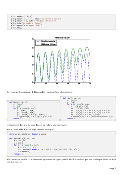 Série 11 - Résolution numérique d'une équation différentielle (Méthode ...
