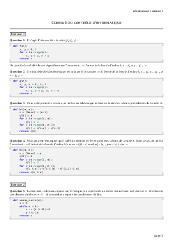 Devoir 5 : Algorithmique : Corrigé - AlloSchool