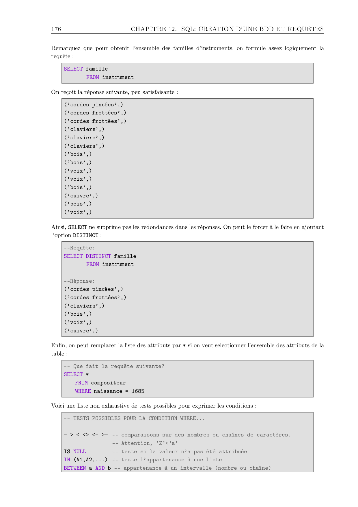 SQL : Création d’une BDD et requêtes - AlloSchool