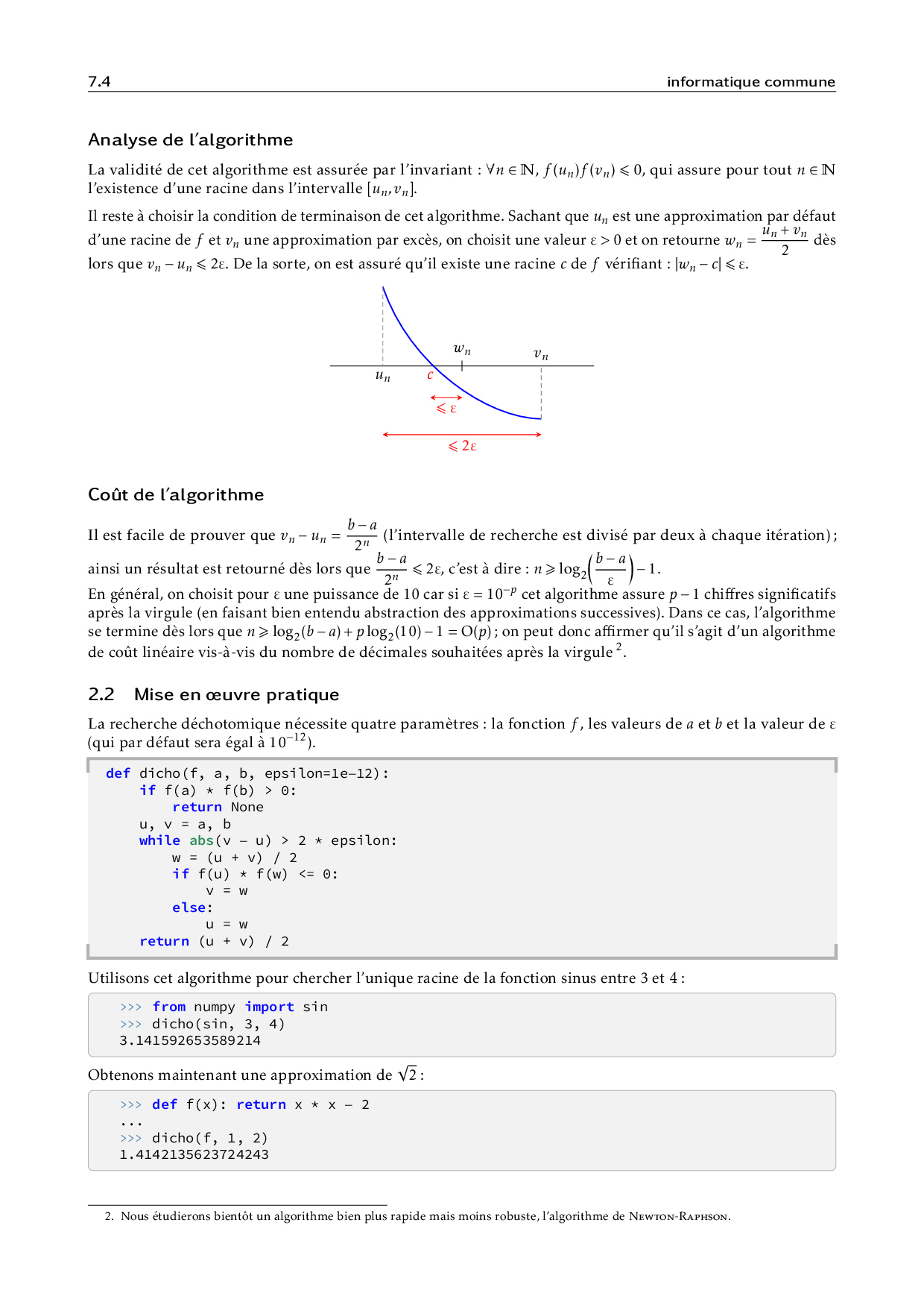 Premiers algorithmes numériques - AlloSchool