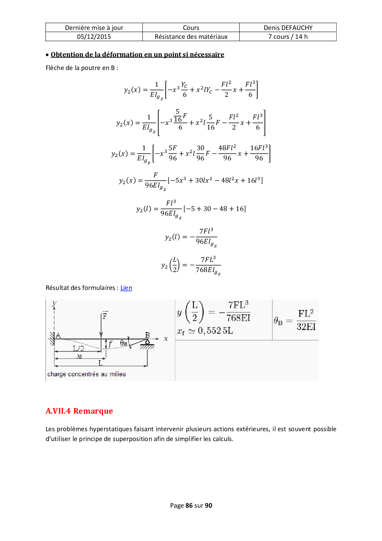 Cours complet : Résistance des matériaux (RDM) - AlloSchool