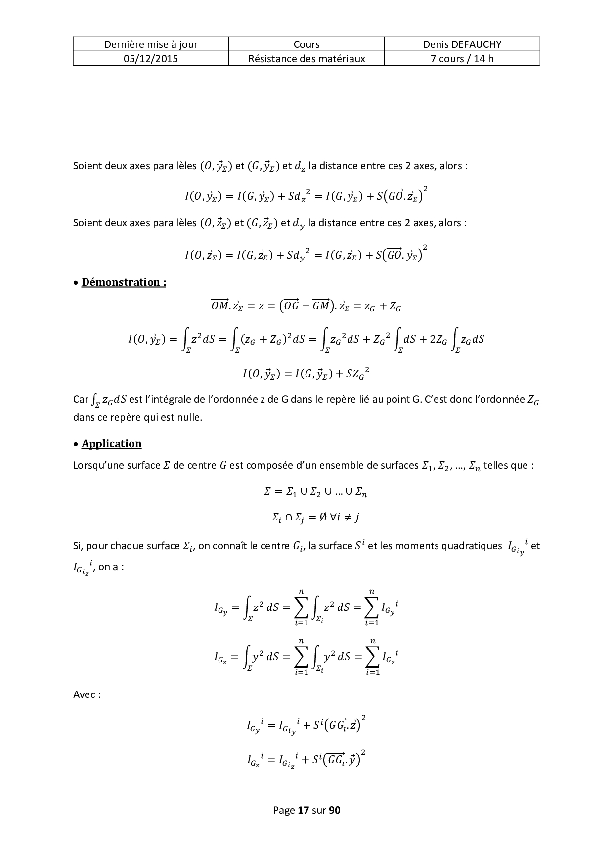 Cours : Poutres - AlloSchool