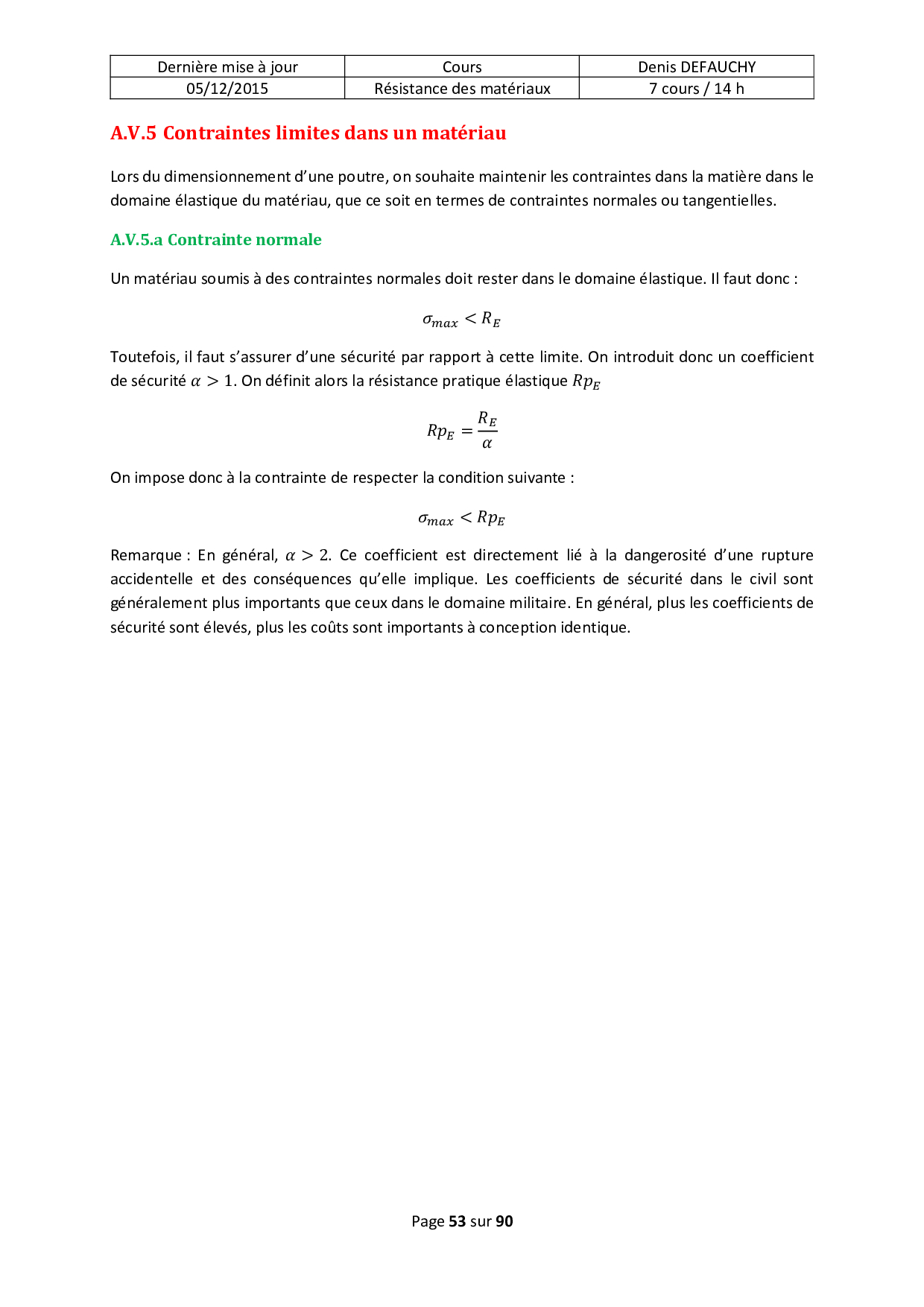 Cours : Contraintes et déformations - AlloSchool