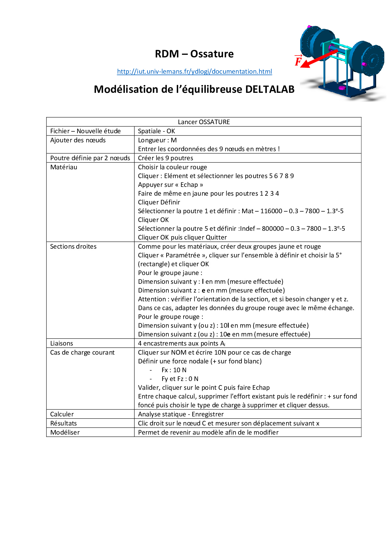 TP4 : Mode d'emploi (RDM – Ossature) - AlloSchool