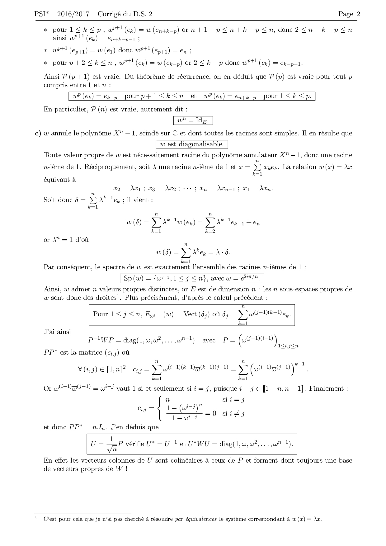 Devoir 3 : Corrigé - AlloSchool