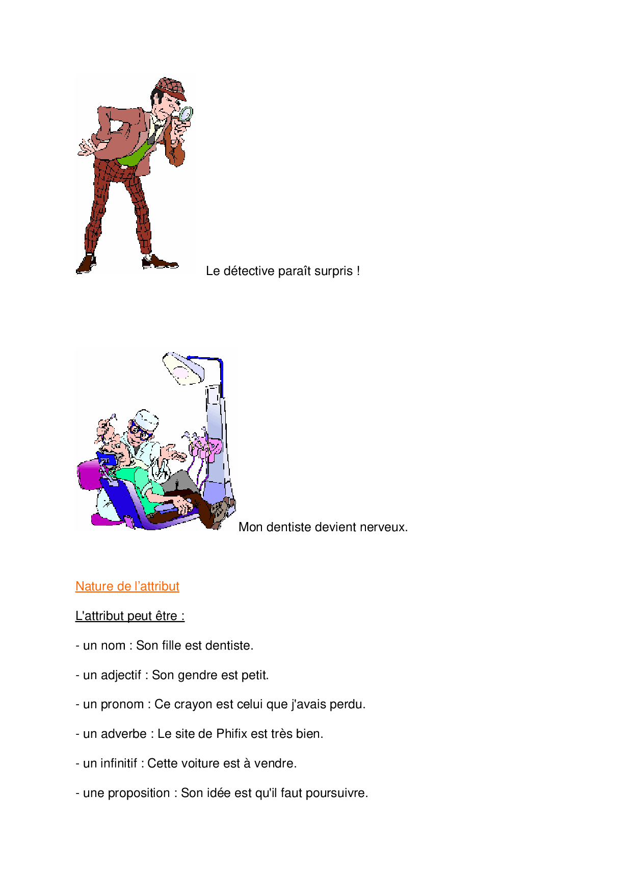 L’attribut du sujet - AlloSchool