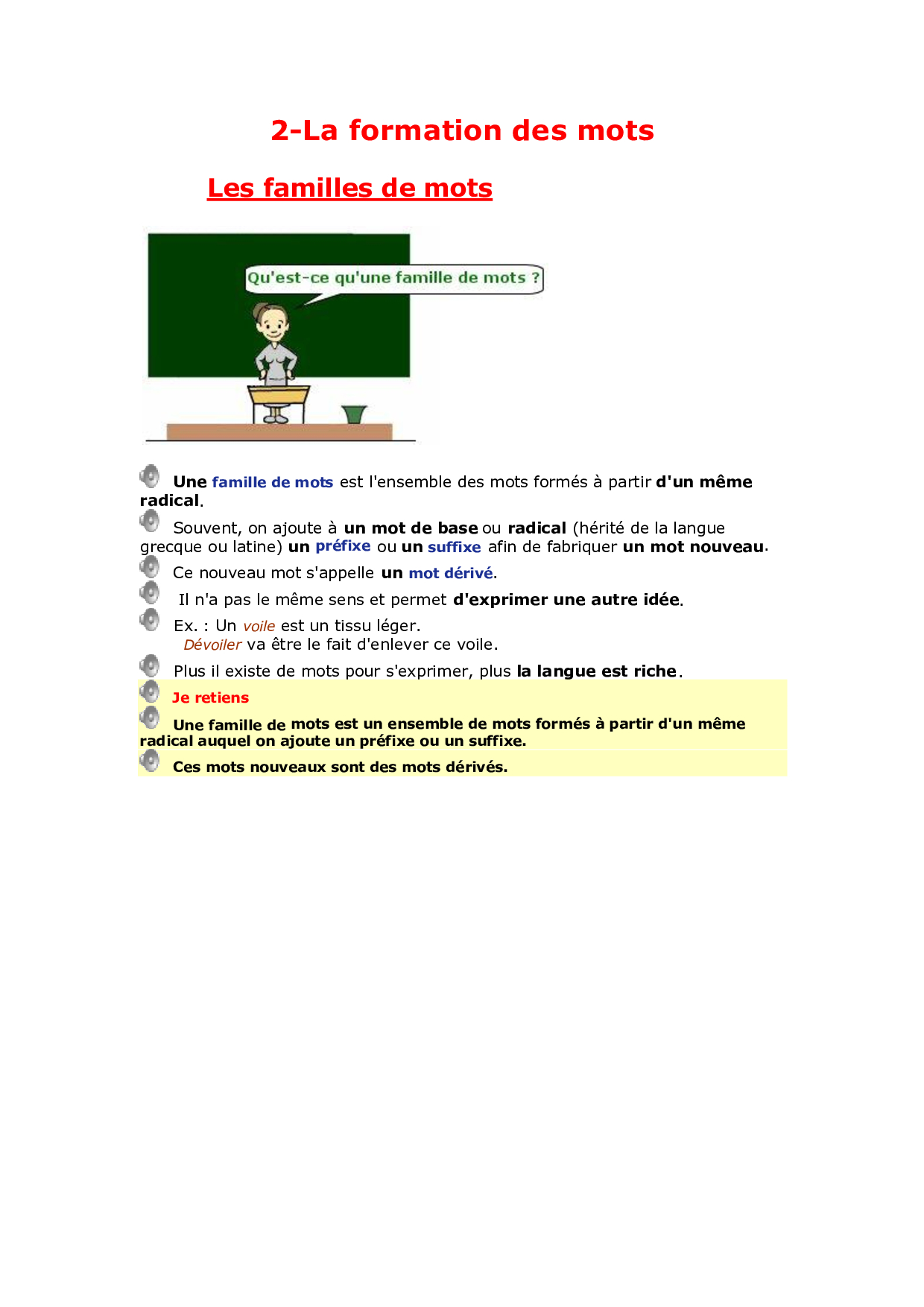 La formation des mots - AlloSchool