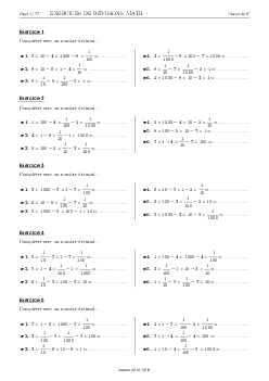 Décomposition des nombres décimaux - Série d'exercices 1 - AlloSchool