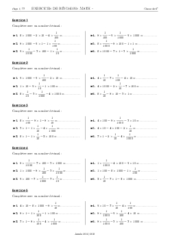 Décomposition des nombres décimaux - Série d'exercices 2 - AlloSchool