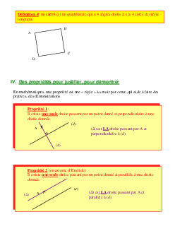 Droites, demi-droites et position relative de 2 droites - Cours ...