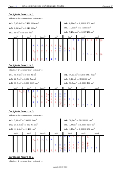 Conversion d'unités de volume - Corrigé série d'exercices 2 - AlloSchool