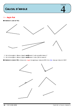 Calcul d’angle - Résumé de cours et Travaux dirigés - AlloSchool