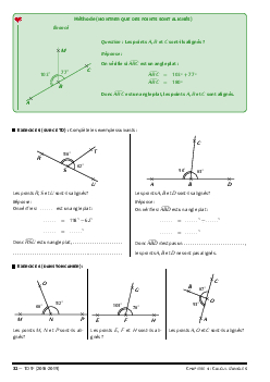 Calcul d’angle - Résumé de cours et Travaux dirigés - AlloSchool