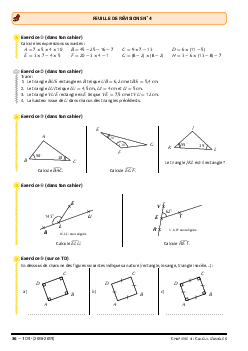 Calcul d’angle - Résumé de cours et Travaux dirigés - AlloSchool
