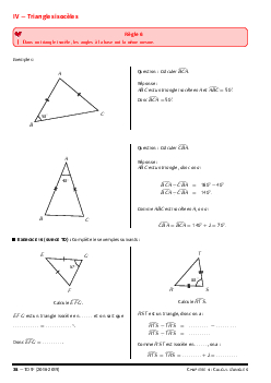 Calcul d’angle - Résumé de cours et Travaux dirigés - AlloSchool