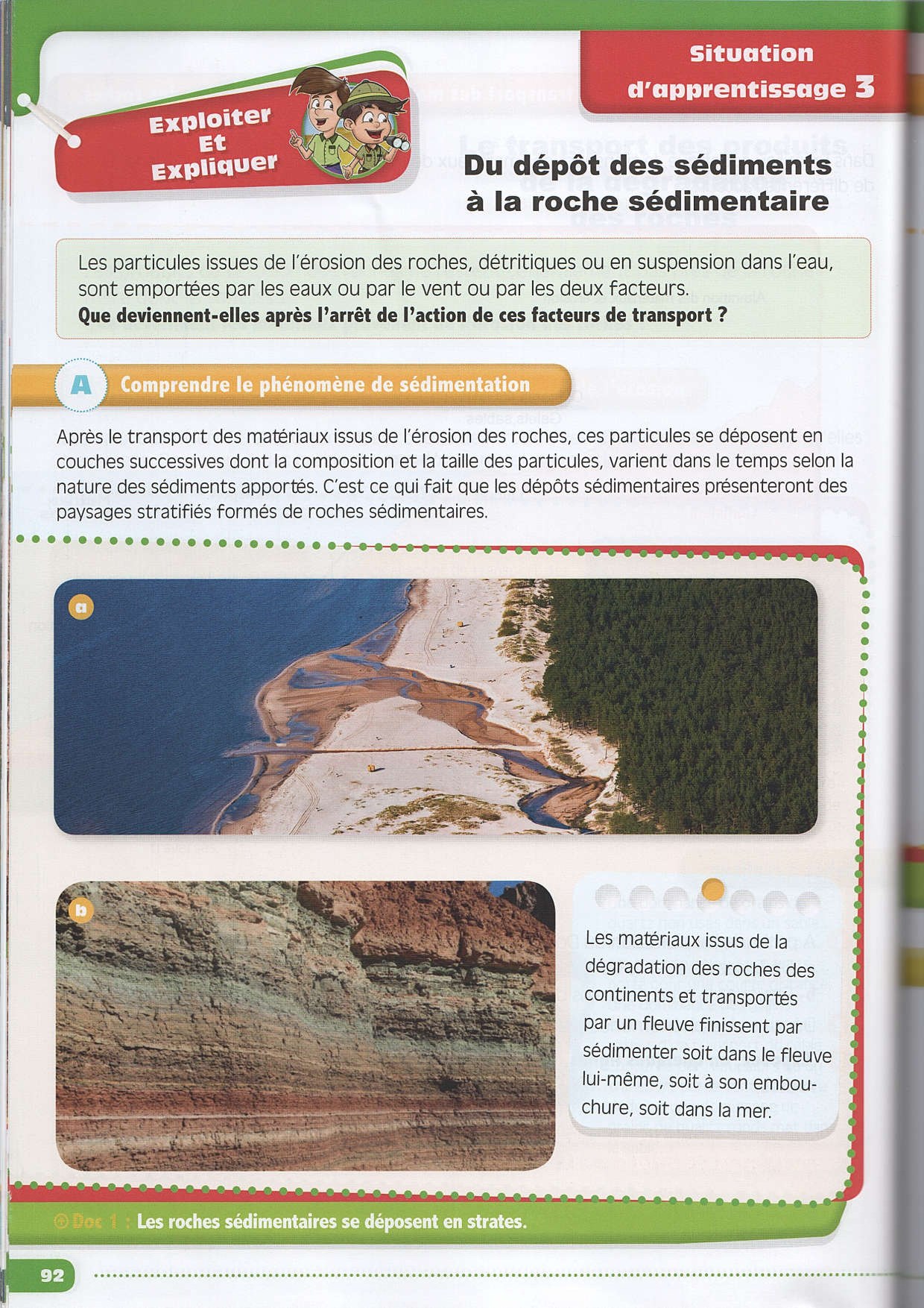 La formation des roches sédimentaires - Cours (Manuel 1) - AlloSchool