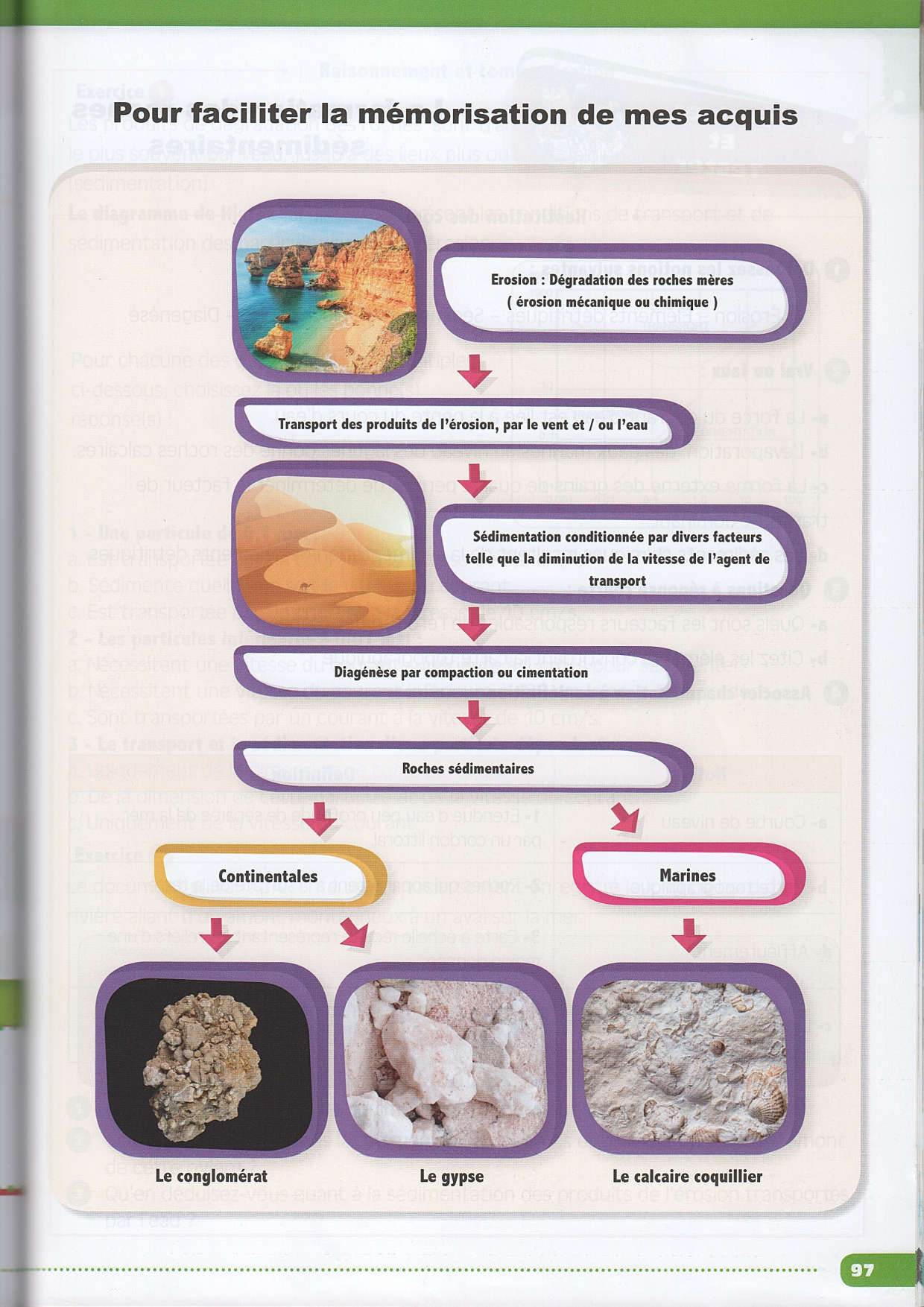 La formation des roches sédimentaires - Cours (Manuel 1) - AlloSchool