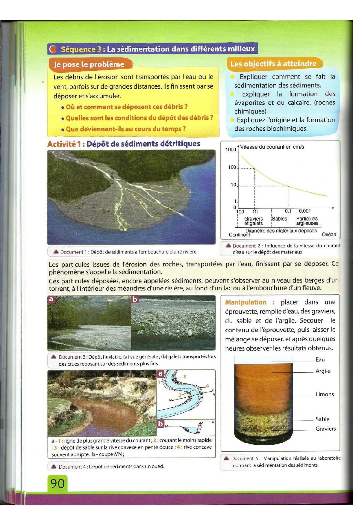 La formation des roches sédimentaires - Cours (Manuel 2) - AlloSchool