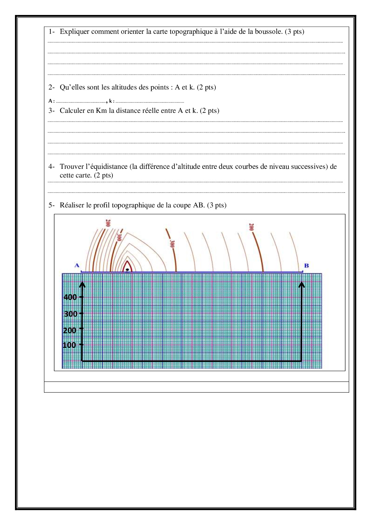 Devoir 1 Modèle 2 - SVT 1AC Semestre 2 - AlloSchool