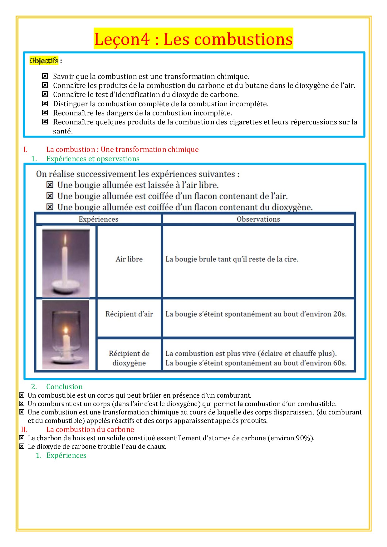 Les combustions - Cours 3 - AlloSchool
