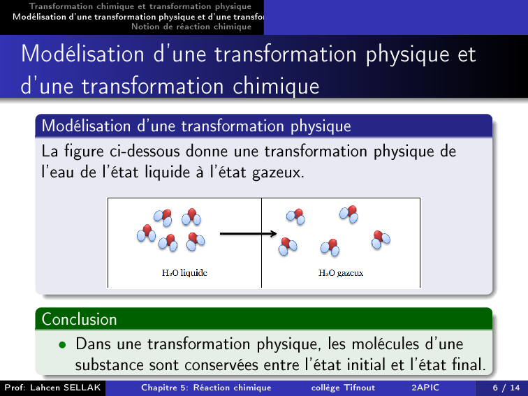 Les réactions chimiques - Cours 1 - AlloSchool
